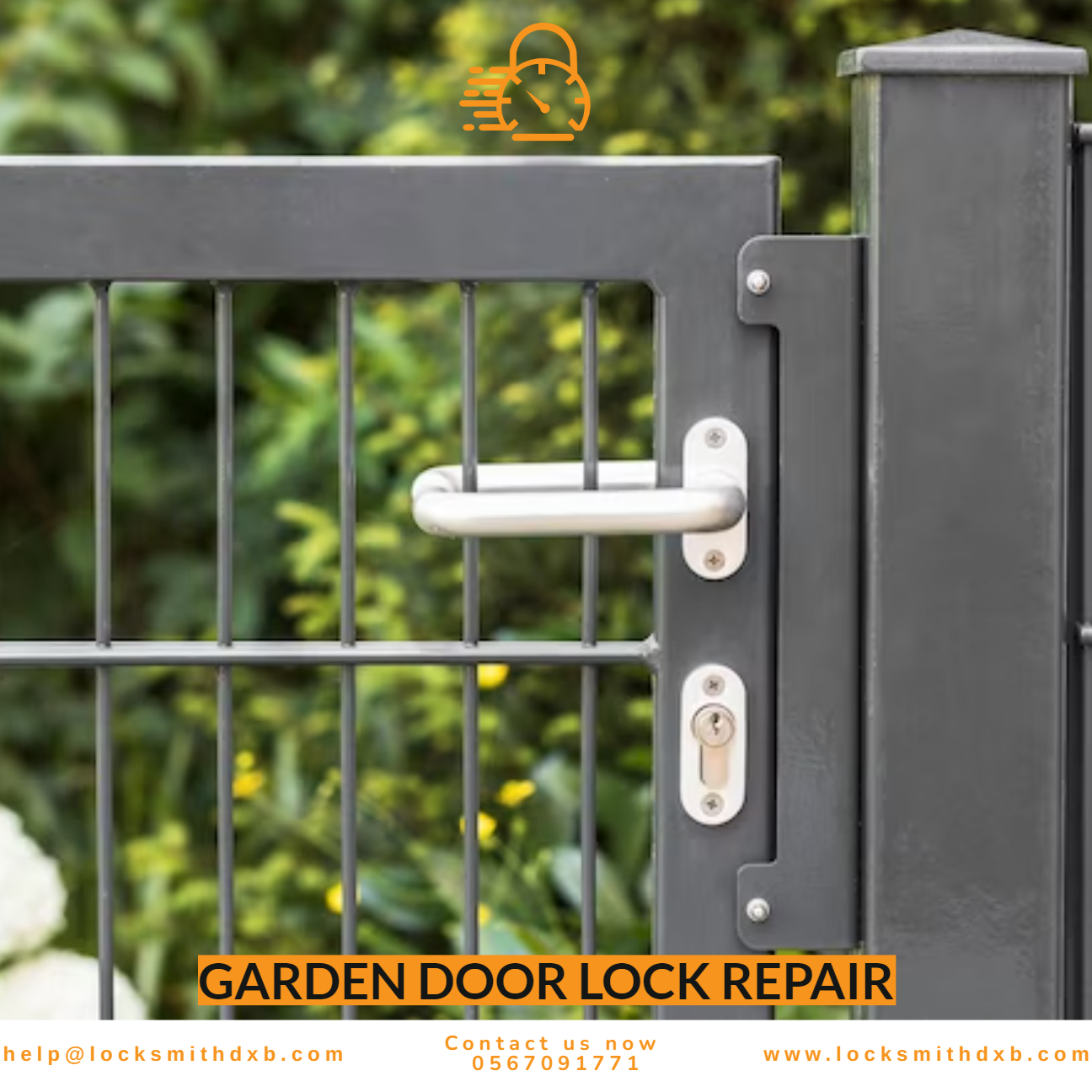 Garden Door Lock Repair - 0567091771 - Locksmith DXB