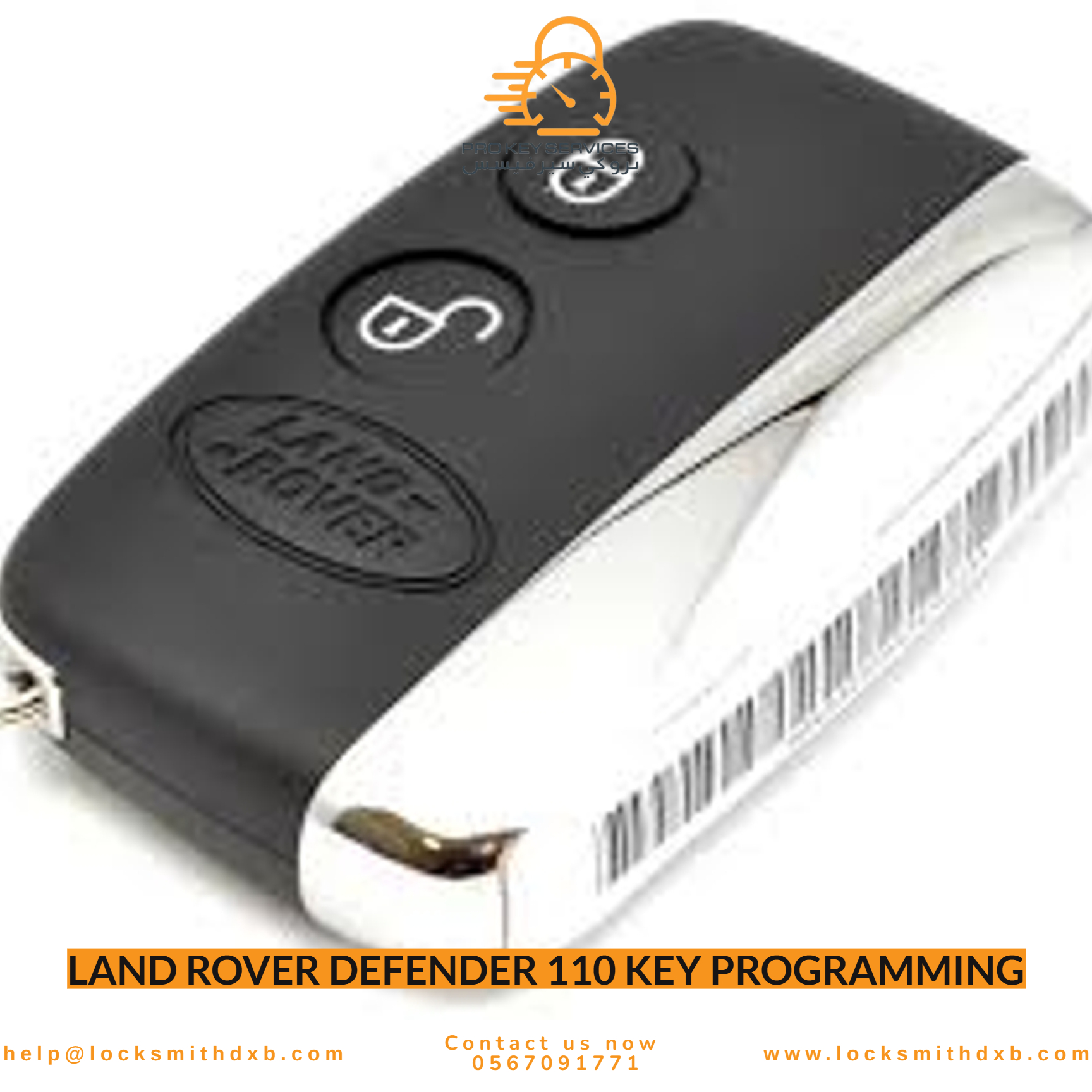 Land Rover Defender 110 Key Programming - 0567091771 - PKS